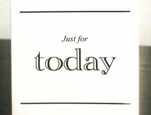 All About the Just For Today Card - Tikvah Lake Florida